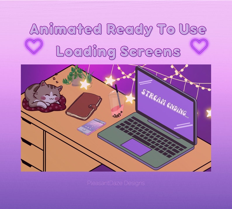 Cozy Lofi Ending Screen | Twitch Overlay | Animated Twitch Overlay - Etsy