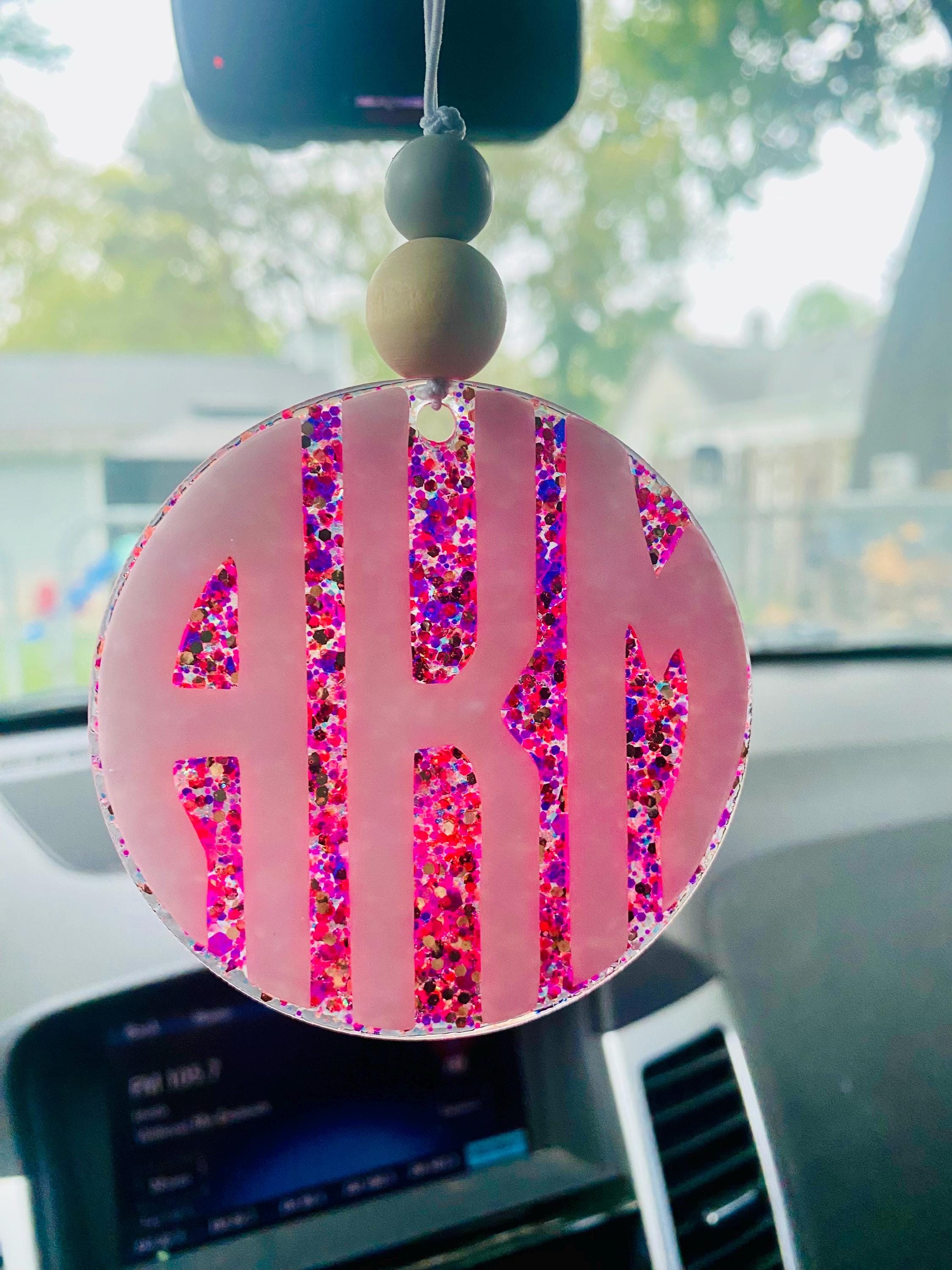 Monogram Car Charm - Etsy