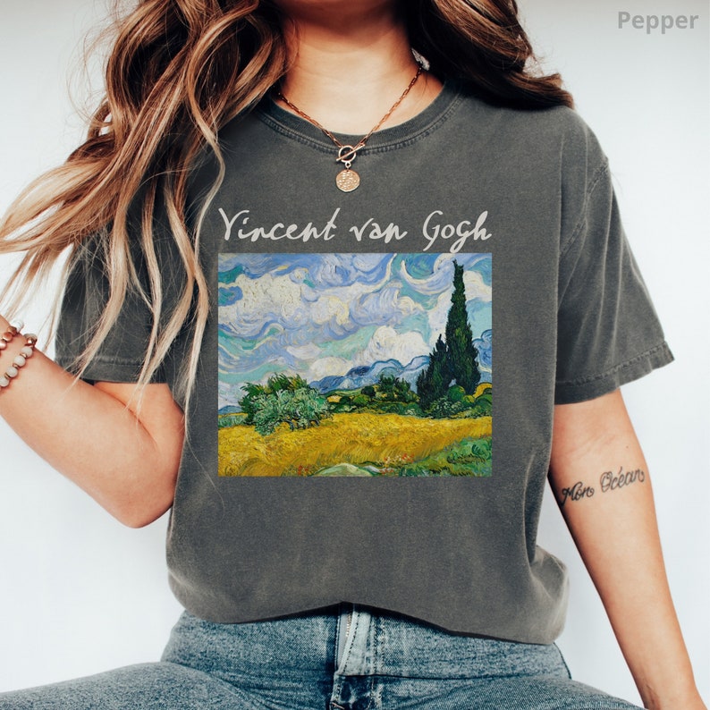 Van Gogh T-shirt: 100% Cotton Comfort Colors® Vintage Art Aesthetic Tee ...