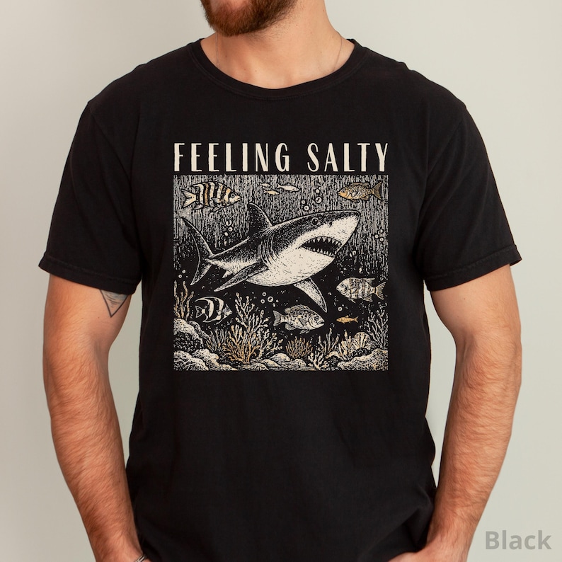 Feeling Salty Shirt, 100% Cotton Comfort Colors® Unisex Retro Summer ...