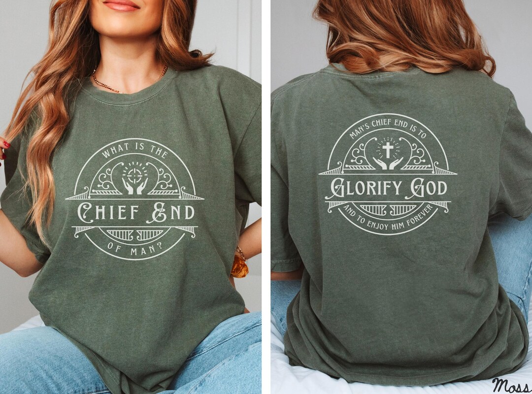 Catechism Shirt, Comfort Colors Reformed Christian T-shirt, Theology T ...