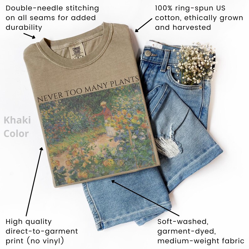 Plants Shirt, 100% Cotton Comfort Colors® Plant Lover T-shirt ...
