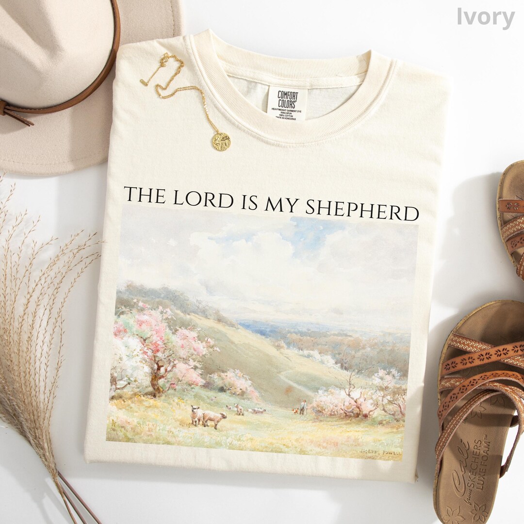 The Lord is My Shepherd Shirt, Comfort Colors® Bible Verse T-shirt ...