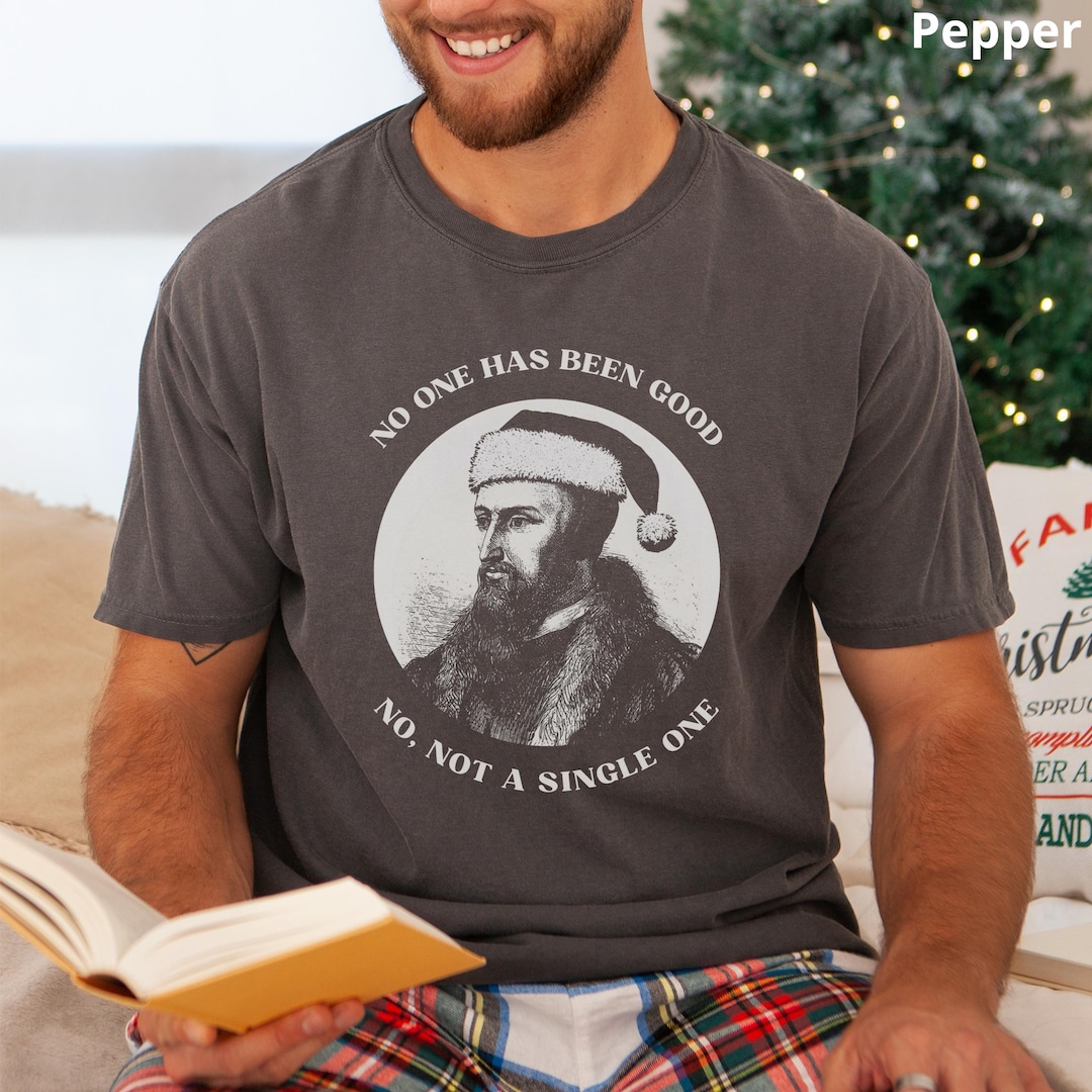 Funny Reformed Christmas Shirt, Comfort Colors® John Calvin T-shirt for ...