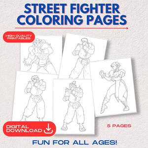 street fighter ryu coloring pages