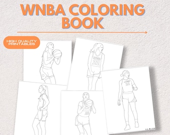 NBA Player Coloring Book Vol. 1: 20 Printable Pages (digital Download ...
