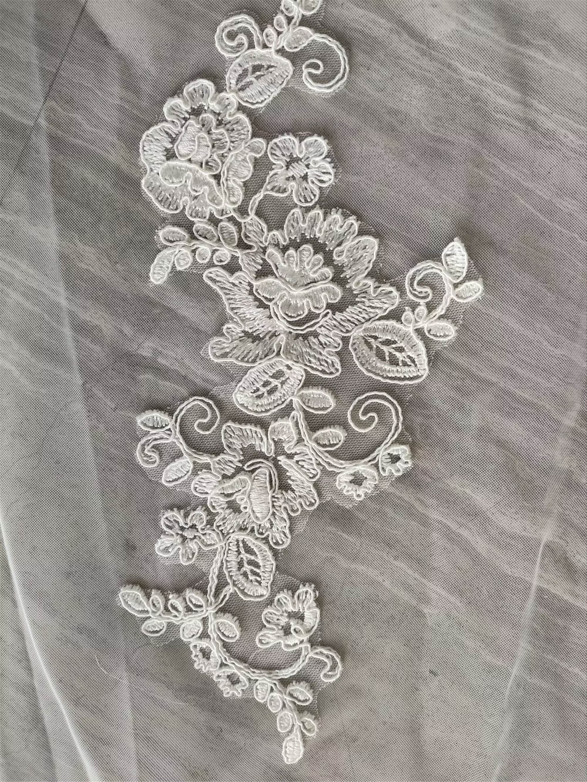 Stylish Short Front and Long Back Cape,lace Cape Soft Tulle Bridal ...