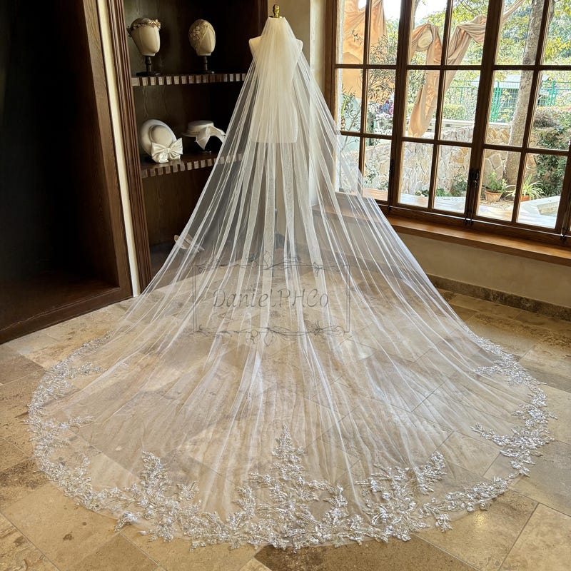Beaded Bridal Veil - Etsy
