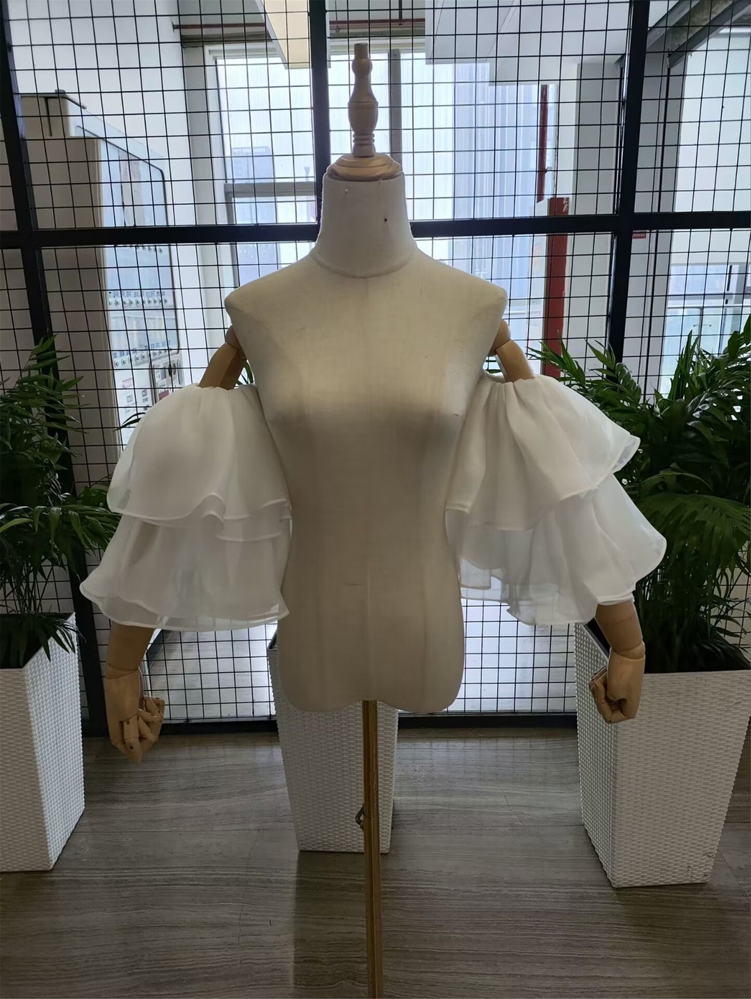 Unique Wedding Sleeves/detachable Sleeves/ Organza Wedding Sleeves ...