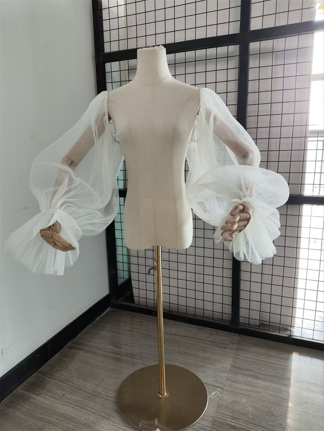 Pleated Mesh Sleeves Ruffled Sleeves Exquisite Sleeves Soft Tulle ...