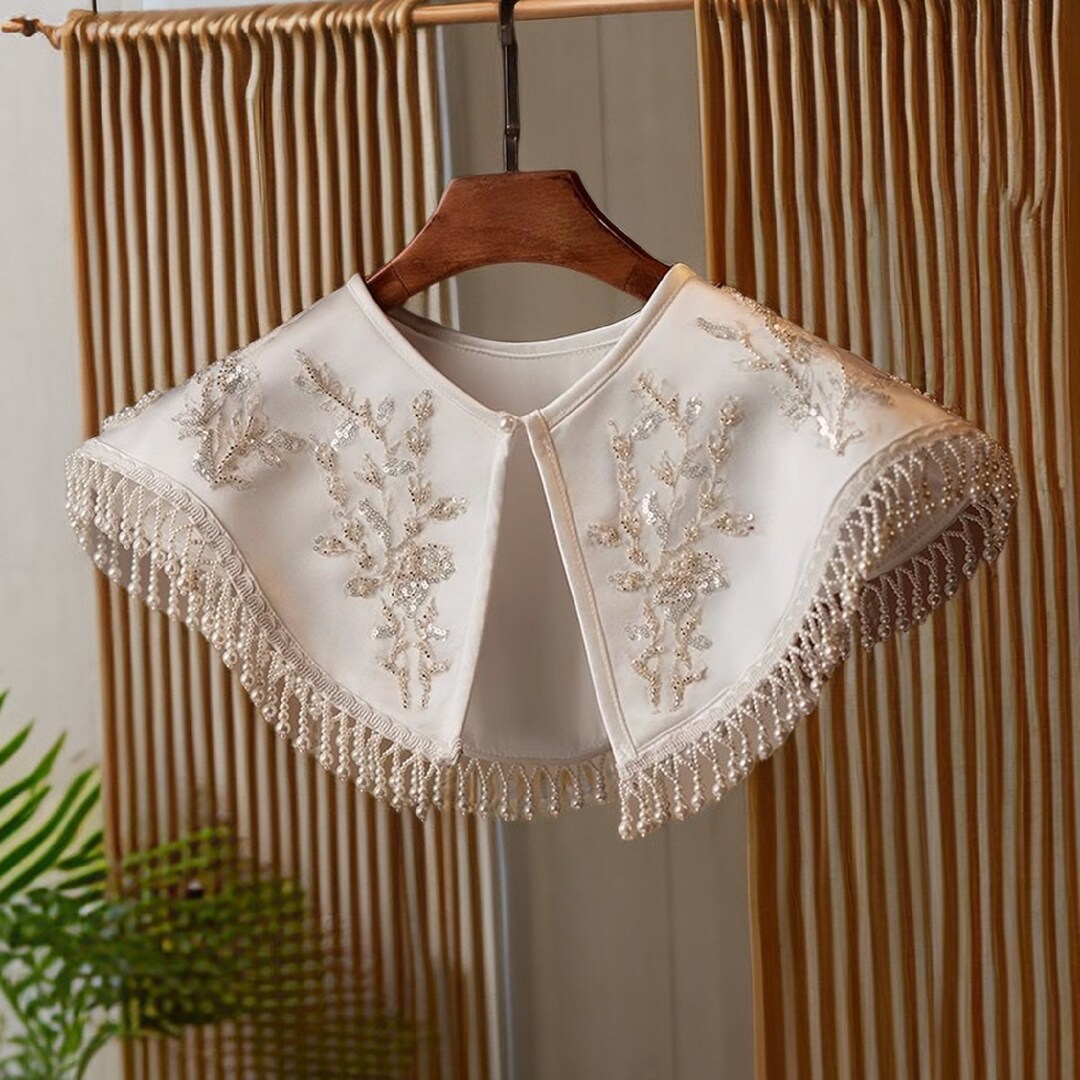 Beading Lace Cover Up/ Lace Bridal Cover/ Short Bridal Shawl/ - Etsy