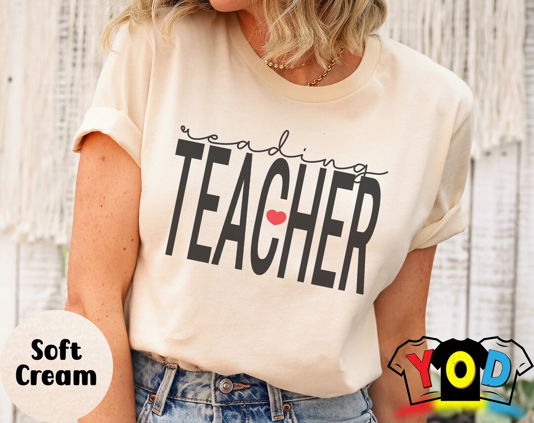 Reading Teacher Shirt, Reading Interventionist Shirt, Reading ...