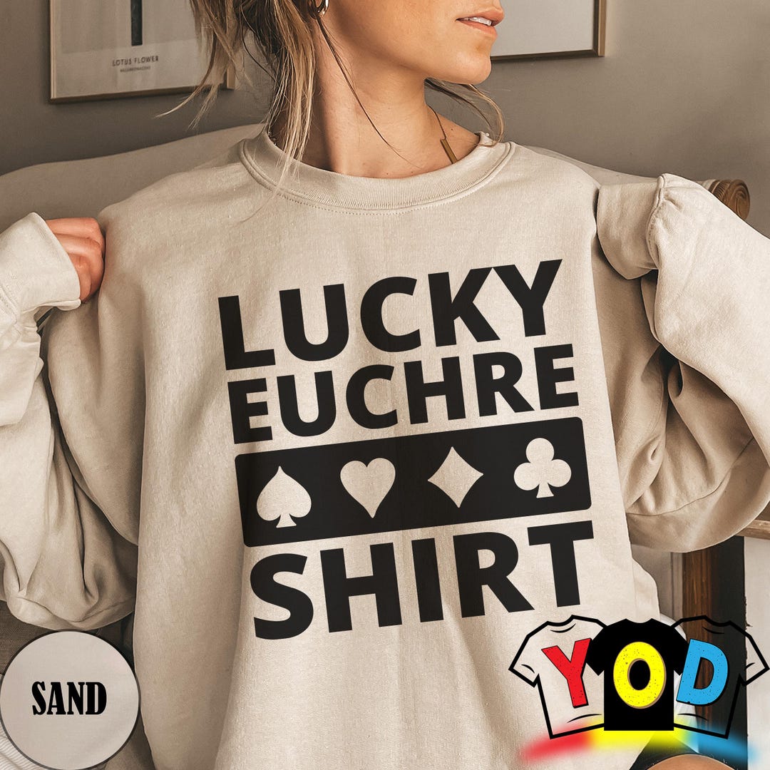 Euchre Sweatshirt, Euchre T-shirt, World's Best Euchre Partner Shirt, Unisex Tee, Card Player ...