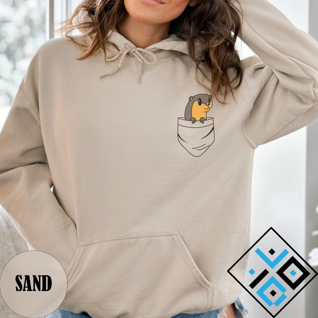 Cute Otter in Pocket Sweatshirt Otter Sweatshirt, Otter Hoodie Animal ...