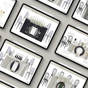 Canva Tablescape Design Digital Mockup Template, Event Place Setting ...