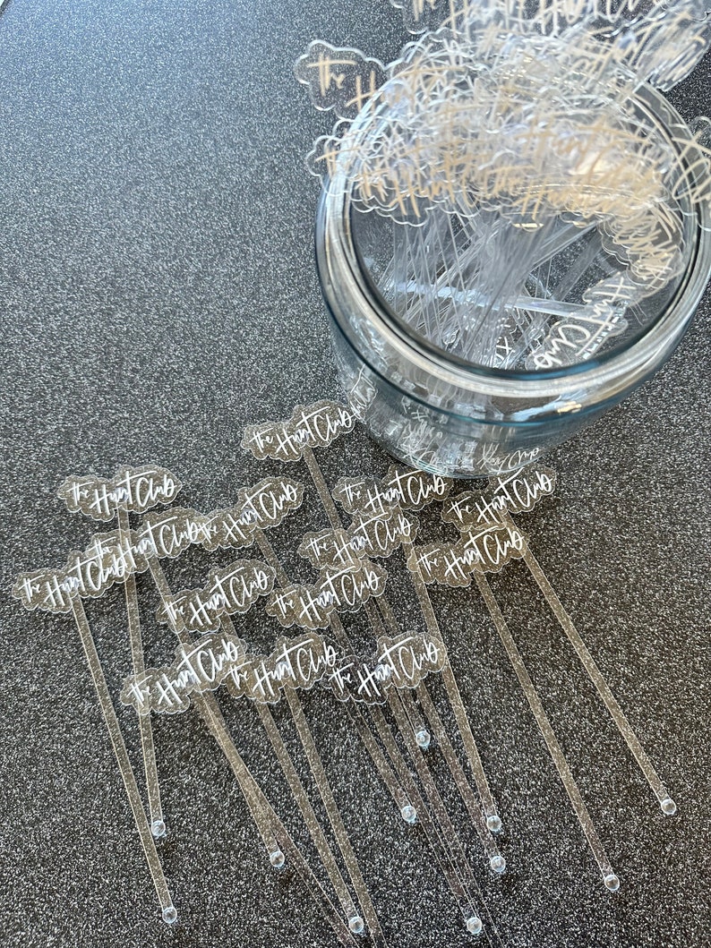 Custom Name Drink Stirrers | Personalized Wedding Decor | Gold | Custom ...