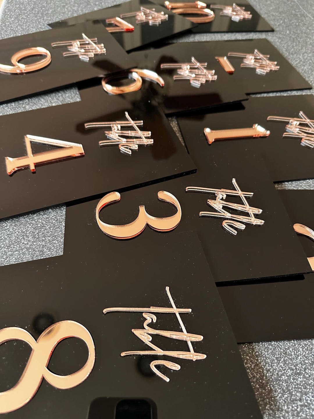 Acrylic Table Number Sign | Table Number Sign | Wedding Table Number ...