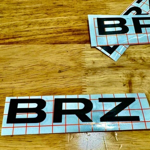 BRZ Car Decal Black - Etsy