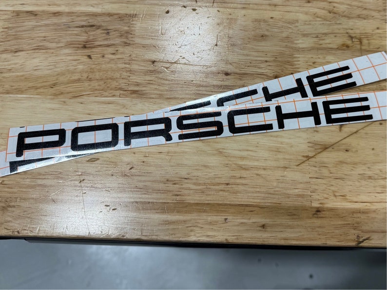 Porsche Car Decal Black - Etsy