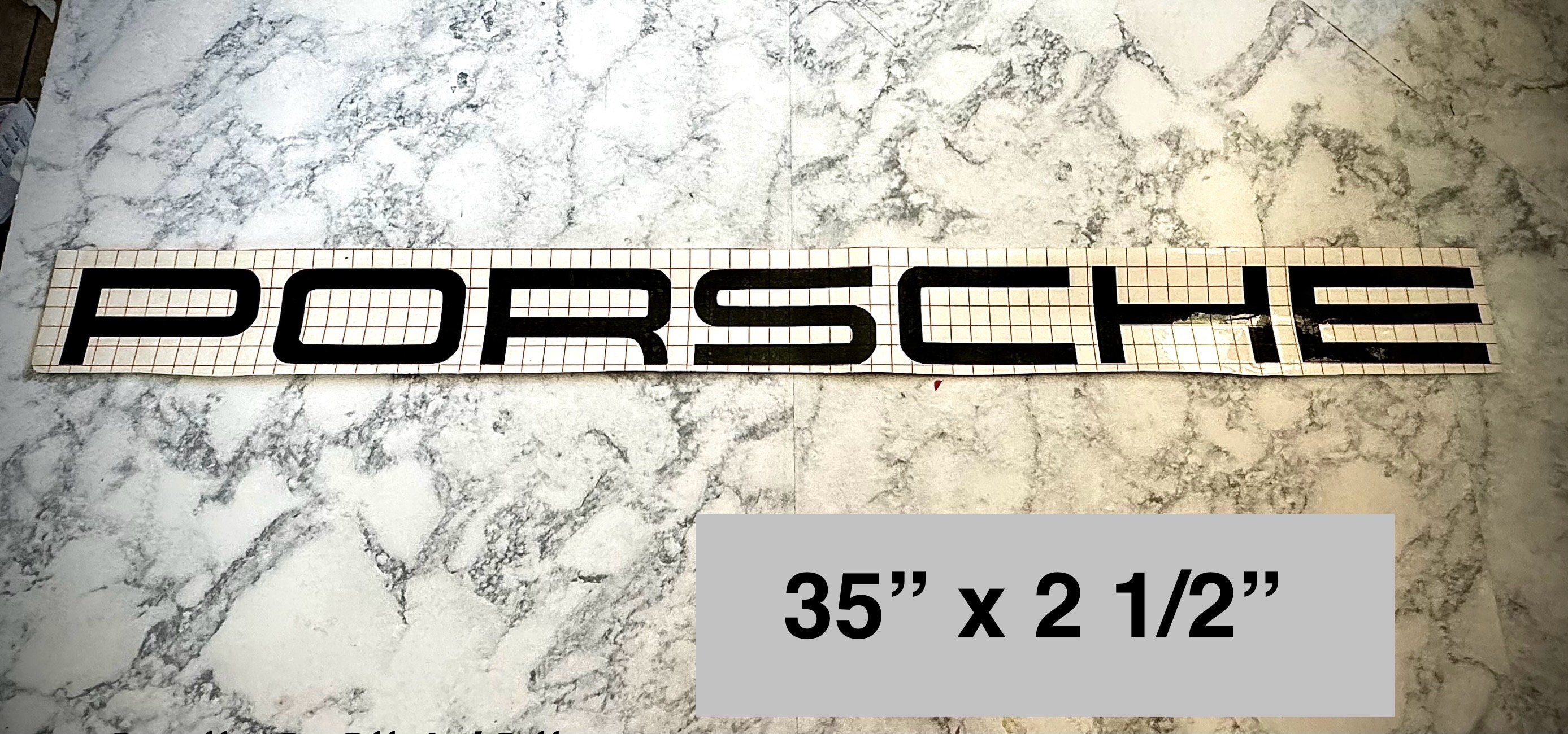 Porsche Car Decal Black - Etsy