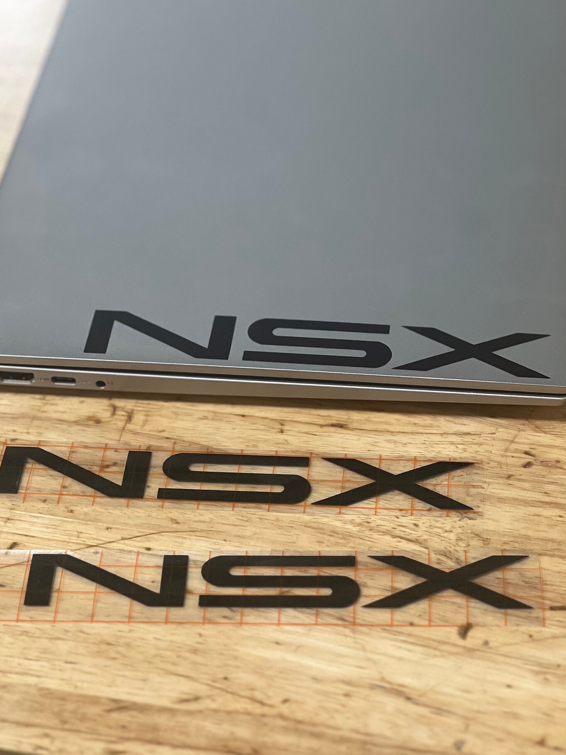 NSX Car Decal Red and Matte Black - Etsy