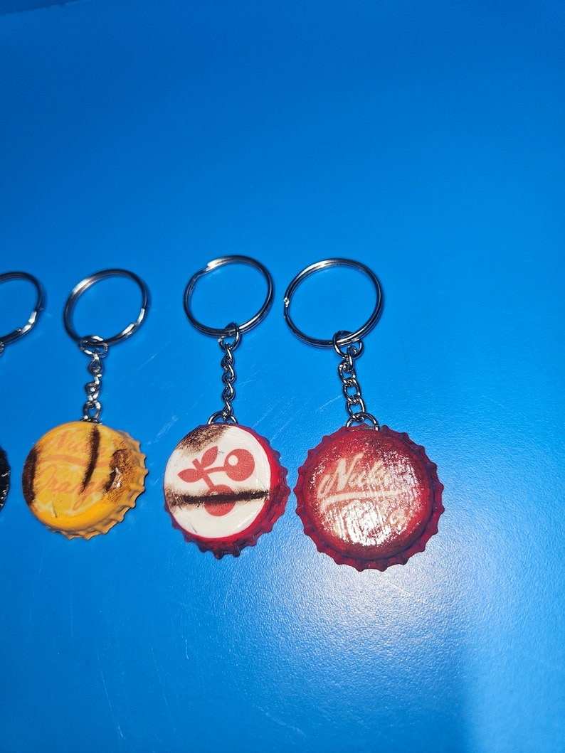 Fallout Nuka Cola Cap Keychain Set - Etsy