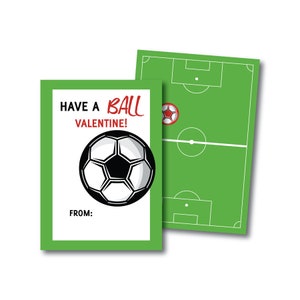 Soccer Valentines | DIY Valentines Instant Download | Soccer Printable ...