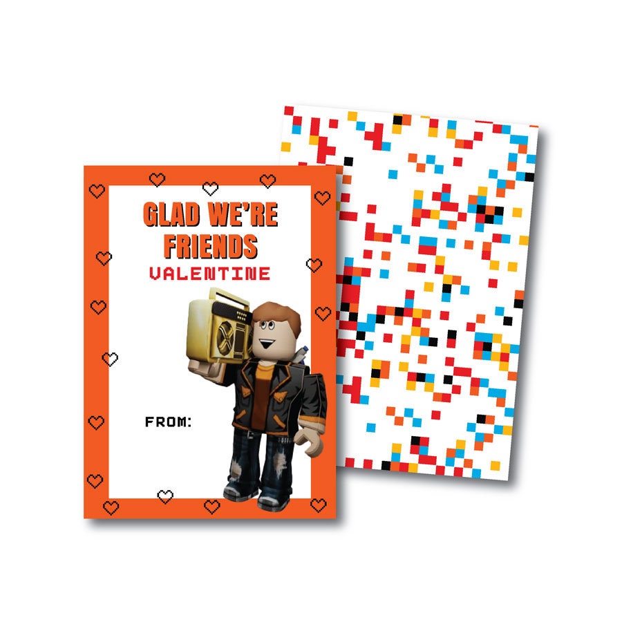 Roblox Valentines | DIY Valentines Instant Download | Roblox Printable ...