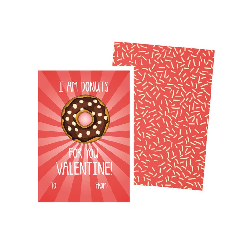 Donut Valentines | DIY Valentines Instant Download | Donut Printable ...