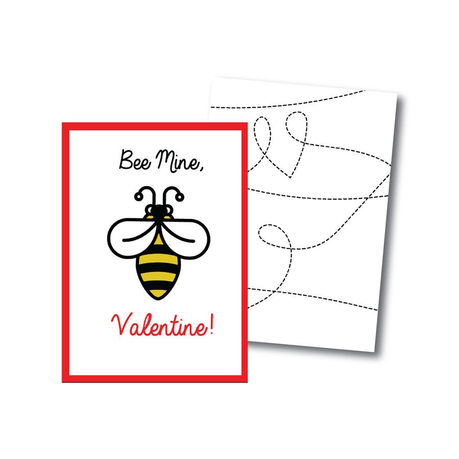 Bee Valentines | DIY Valentines Instant Download | Bee Printable PDF ...