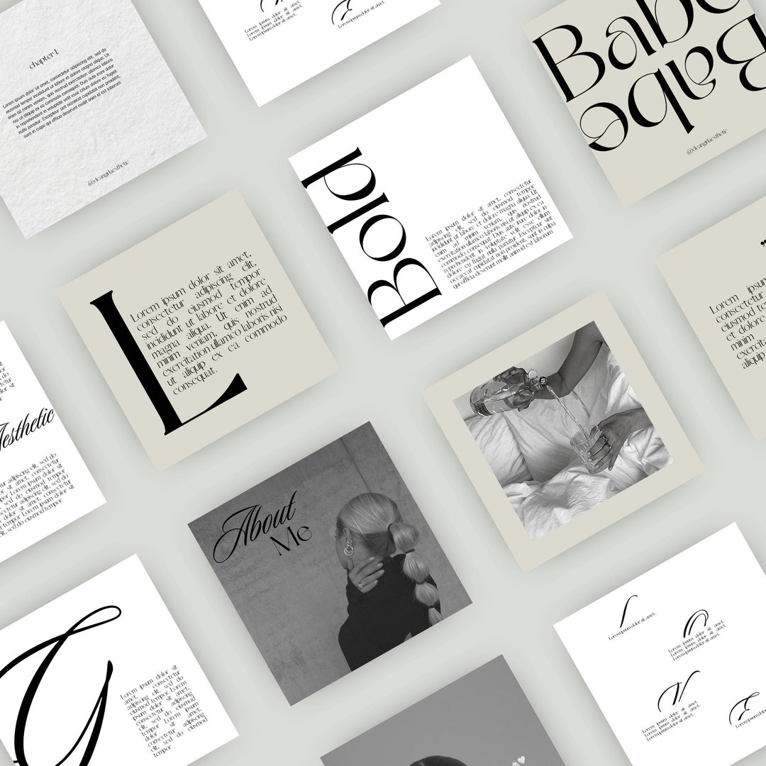 Instagram Canva Template | White and Minimal Instagram Template | Canva ...