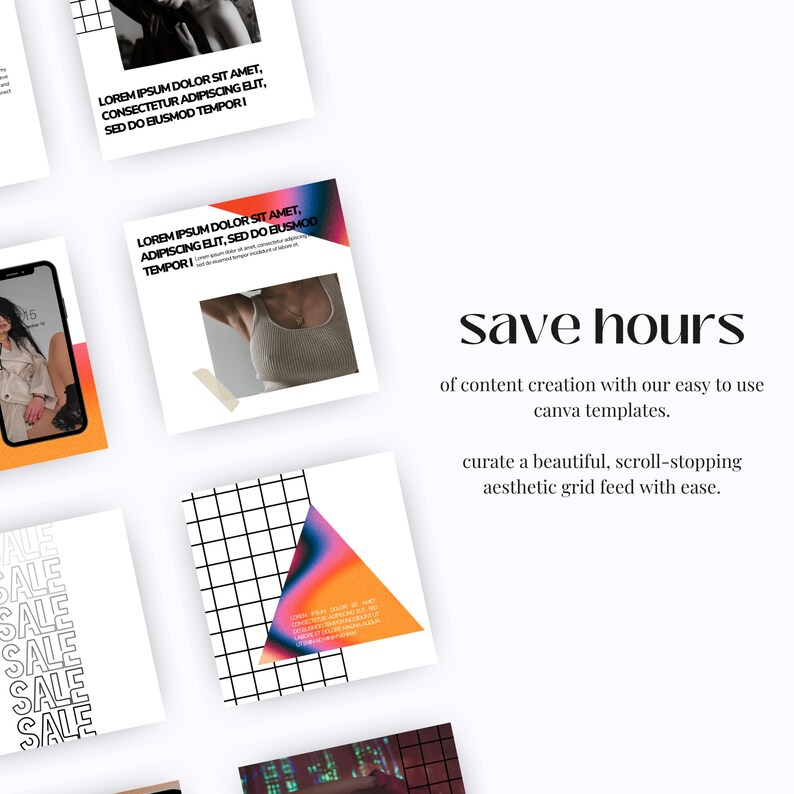 Canva Instagram Template | Gradient Instagram Post Templates | Social ...