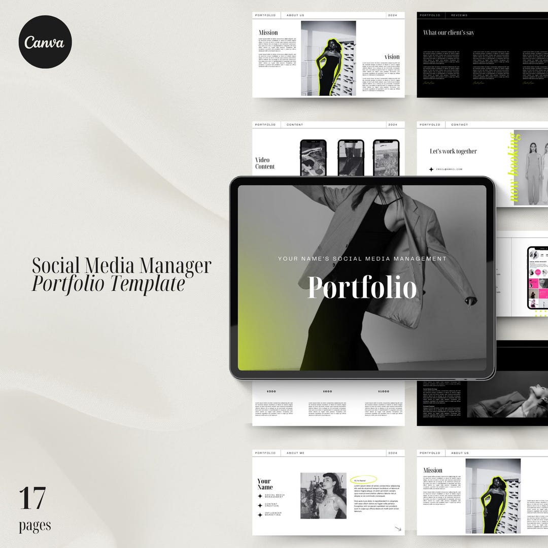 Canva Instagram Template for Social Media Managers | Social Media ...