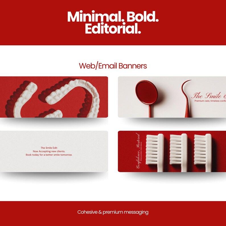 Dental Instagram Templates: Modern Branding Kit for Dentists (canva ...