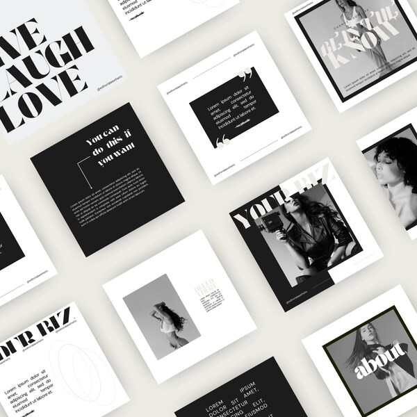 Instagram Magazine Template - Etsy