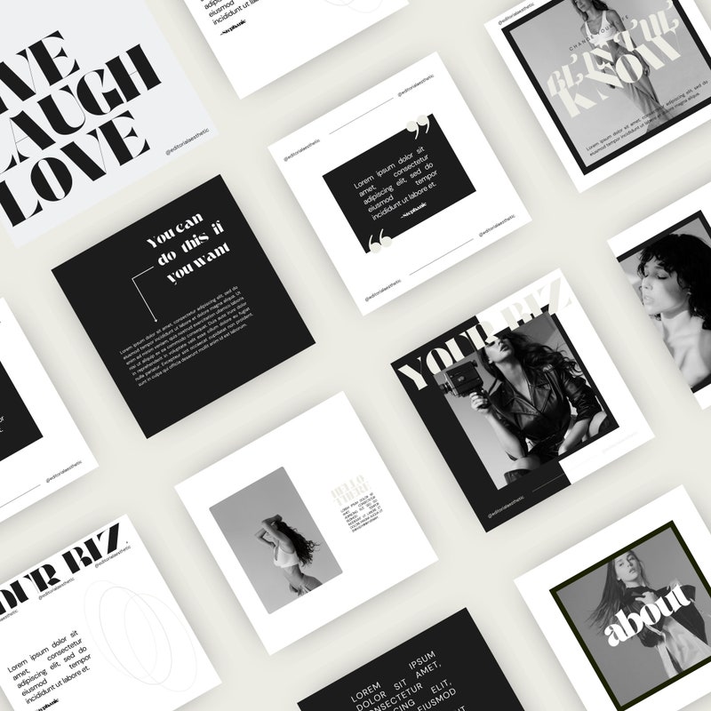 Instagram Magazine Template - Etsy