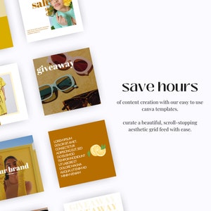 Lemon Instagram Post Templates: Yellow Social Media (CANVA) - Etsy