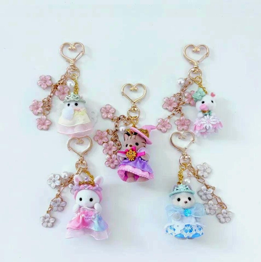 Calico Critter Keychain | Cute Keychain | Kawaii Keychain | Gift for ...