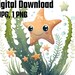 Starfish Clipart Cute Starfish Clipart Sea Creature Digital Files Ocean ...