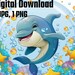Dolphin Clipart Ocean Animals Clipart Kids Clipart PNG Cute Dolphin Art ...