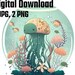 Jellyfish Clipart Ocean Animals Clipart Kids Clipart Sea Creatures Cute ...