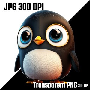 Penguin Clipart Cute Penguin Clipart Sea Creature Digital Files Ocean ...