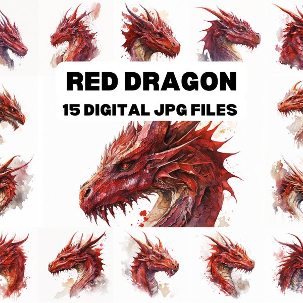 Red Dragon - Etsy