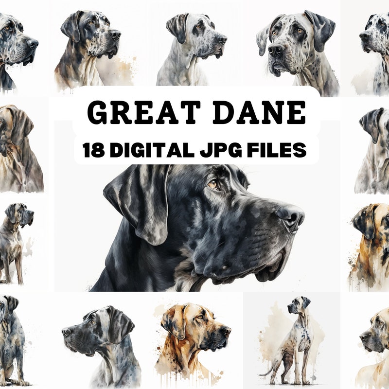 Great Dane Template - Etsy