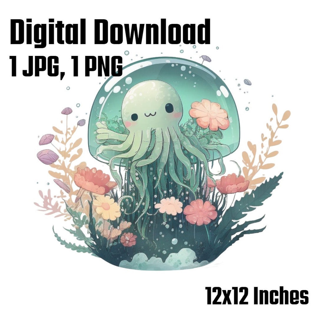 Jellyfish Clipart Ocean Animals Clipart Kids Clipart Sea Creatures ...