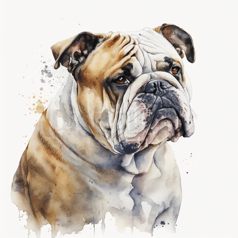 Bulldog Clipart 12 Jpgs Bulldog Illustration Clipart Junk - Etsy