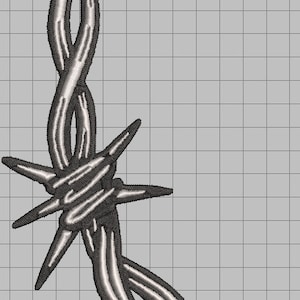 Barbed Wire Embroidery Files - Etsy