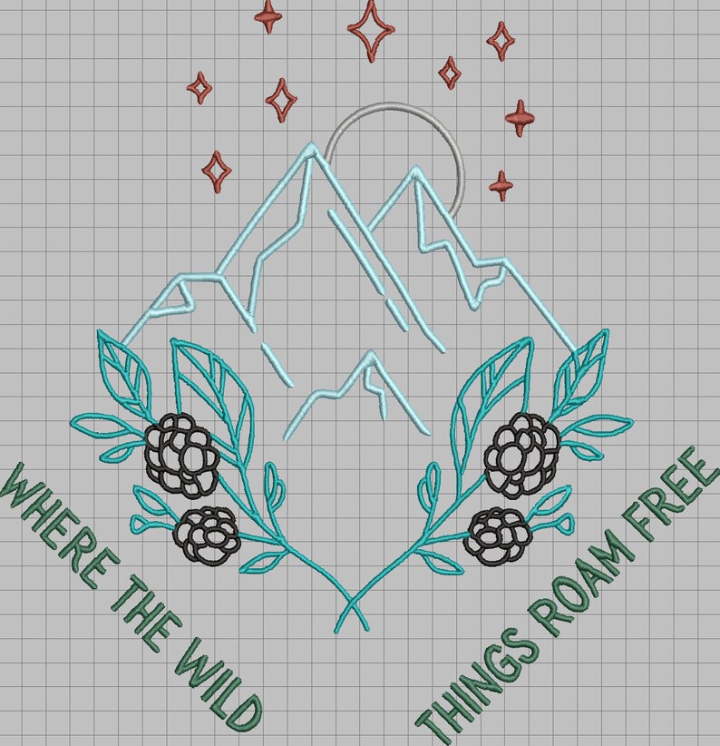 Where the Wild Things Roam Embroidery Design - Etsy