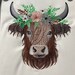 Highland Cow Machine Embroidery Files - Etsy Canada
