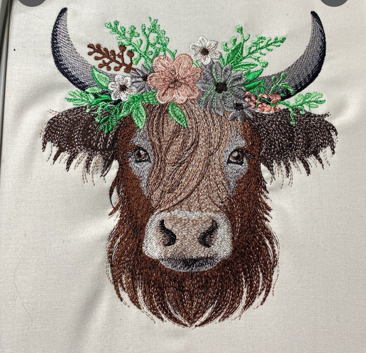 Highland Cow Machine Embroidery Files - Etsy